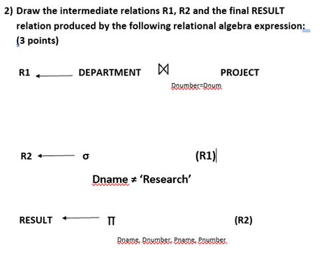 Solved Draw The Intermediate Relations R R And The Chegg Com