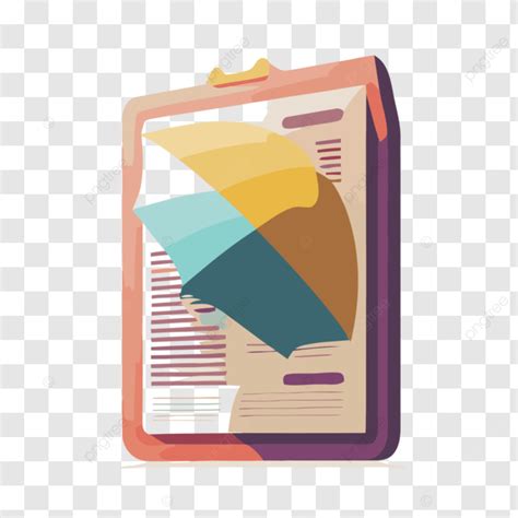 클립보드에는 다채로운 우산이 들어 있습니다 벡터 흰색 배경에 보험 정책의 단순한 다채로운 아이콘 그림자 없음 작은 프레임 중앙 Png 일러스트 및 벡터 에 대한 무료