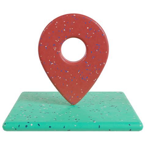 D Pin Location Map PNG