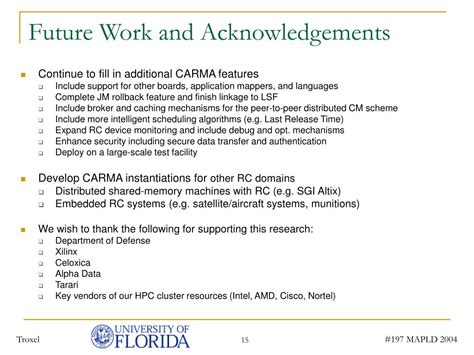 Ppt Carma A Comprehensive Management Framework For High Performance Reconfigurable Computing