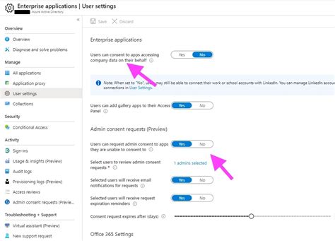 how to resolve the need admin approval error when connecting outlook