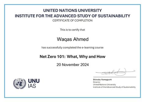 waqas ahmed on linkedin netzero netzero climateaction