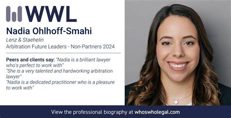 Nadia Ohlhoff Smahi On Linkedin Future Leader Arbitration