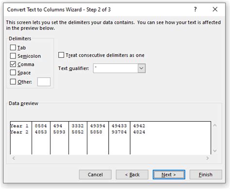 How To Split Text To Rows In Excel In 2 Easy Steps Chronicles Of Data