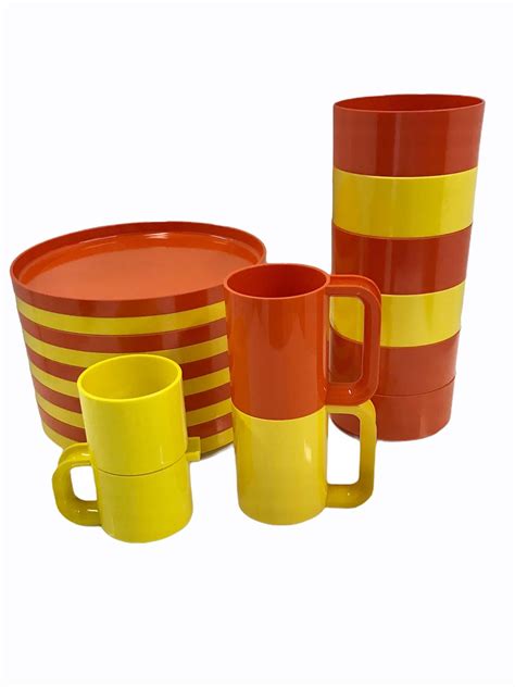 Heller Italian Minimalist Max2 Abs Dinnerware Set Massimo And Lella Vignelli 60s At 1stdibs