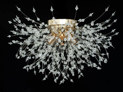 Современная Нежная Хрустальная Люстра подвес Одуванчик на 6 Ламп Xd1803 6gd Ls — Купить