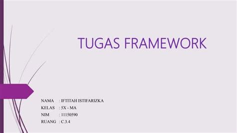 tugas framework ppt