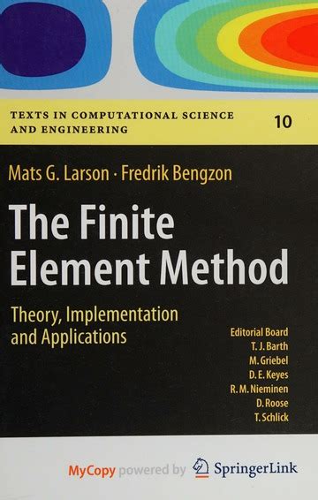 The Finite Element Method Theory Implementation And Applications