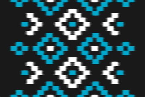 Patrón étnico Ikat Sin Costuras En Tribal Estampado De Adornos étnicos