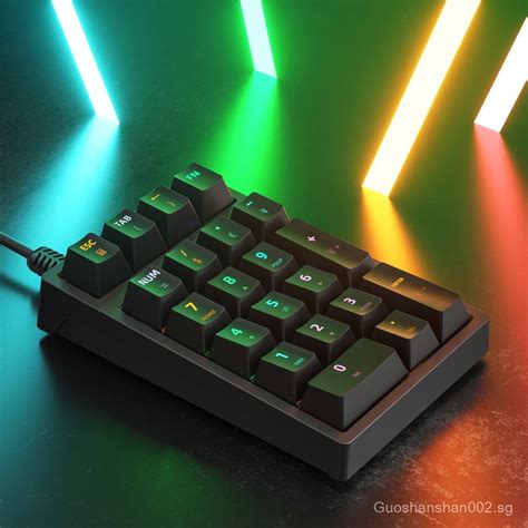 Digital Keyboard Multi Function Keypad Wired Rgb Backlit Green Axis