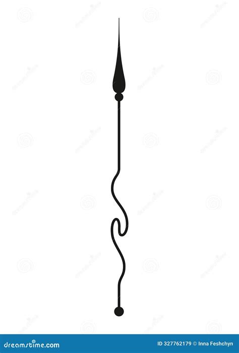 Clock Pointer Arrow Black Silhouette Chronometer Element Clock Arm