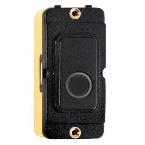 Grid IT Black 20A Cable Outlet Grid Fix Module With A Black Surround