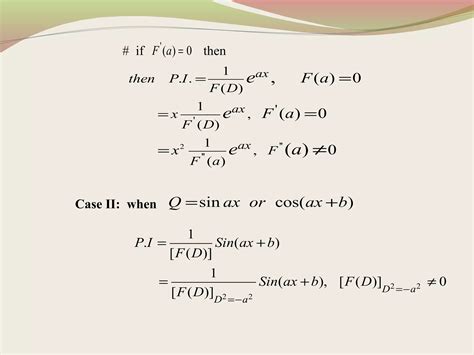 Linear Differential Equation With Constant Coefficient Ppt