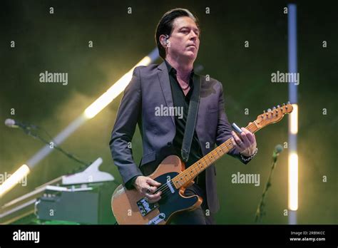 Troy Van Leeuwen Of Queens Of The Stone Age Rock Band Performs During The Second Day Of The 2023