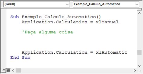 Vba Desligar Ou Ligar Os Cálculos Automáticos Automate Excel