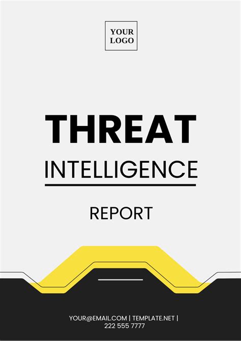 Free Threat Intelligence Report Template To Edit Online