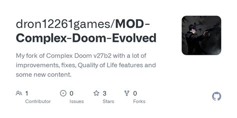 GitHub Dron Games MOD Complex Doom Evolved My Fork Of Complex Doom V B With A Lot Of