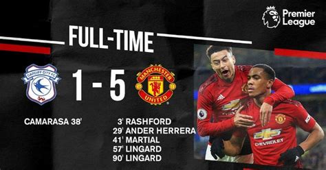 맨유 카디프시티 5 1 완파솔샤르의 성공적인 데뷔전