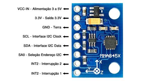 Acelerômetro Mma8452 3 Eixos Para Arduino Usinainfo