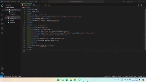 Ankita Raj On Linkedin Webdevelopment Internship Weatherapp Javascript Html Css Api