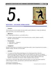 Master Data Model Normalization Achieve Third Normal Form Course Hero