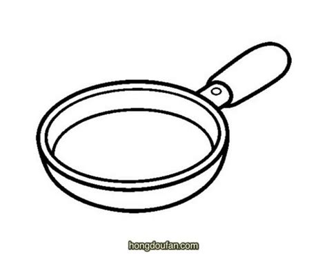 9张厨房的餐具卡通手绘简笔画！勺子叉子铲子平底锅打蛋器早餐奶要如何画？ 红豆饭小学生简笔画大全