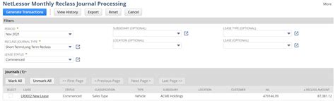 Netlessor Run Monthly Short Termlong Term Reclass Support Site