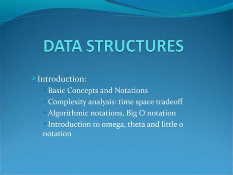 Data Structure And Algorithms Ppt