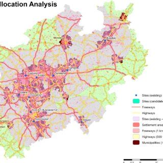 Map Showing All Input Datasets And The Result Of The Analysis Source Download Scientific