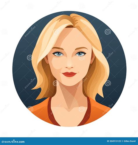 Illustration Of A Woman In Flat Design Style Stock Illustration