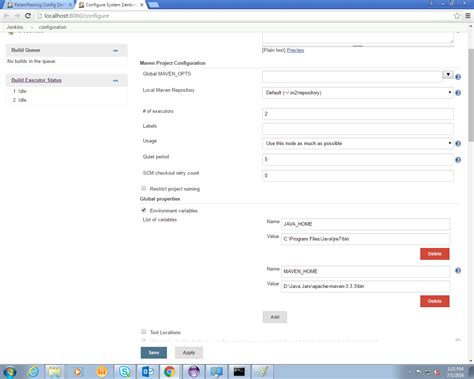 Java Unable To Configure Maven In Jenkins Stack Overflow