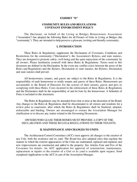 fillable online declaration of covenants conditions and restrictions