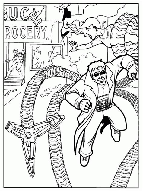 Spider Man2 Coloring Pages