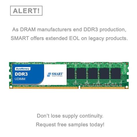 SMART Modular DuraMemory Industrial DDR UDIMM