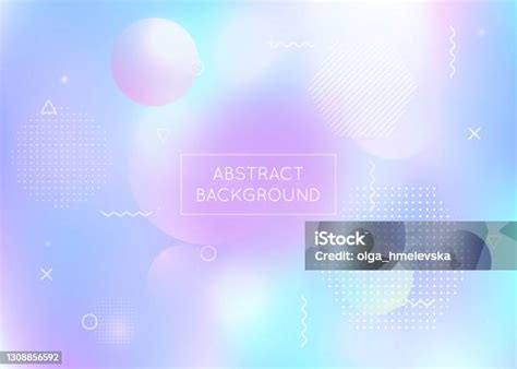 액체 모양홀로그램 배경 유체 요소와 동적 바우하우스 그라데이션 0명에 대한 스톡 벡터 아트 및 기타 이미지 0명 구도 모던 양식 Istock