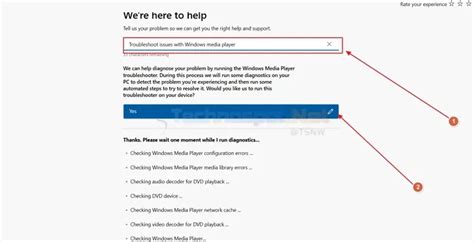 Windows Media Player Troubleshooter In The Get Help App On Windows