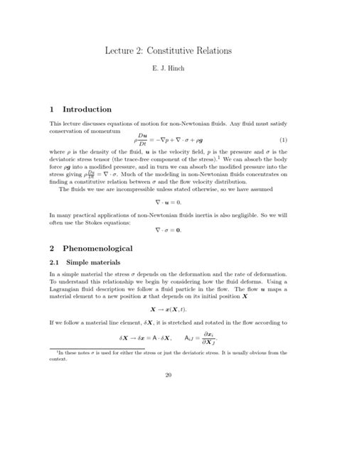 Oldroyd B Fluid Pdf Viscosity Shear Stress