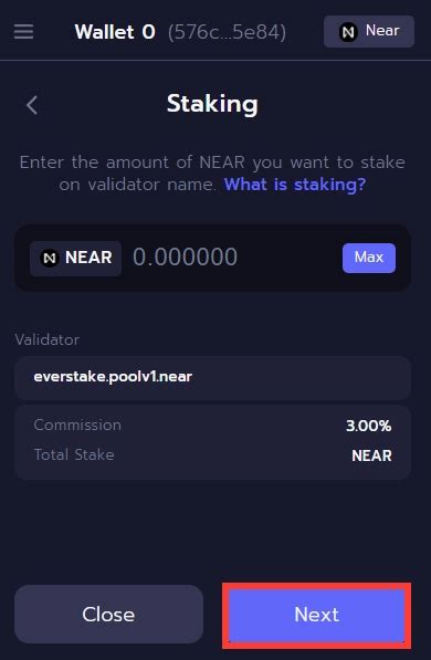How To Stake The Near Protocol Token Near Via The Nightly Wallet