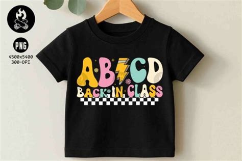Retro Abcd Back To Class Png Graphic By Campfire Stories · Creative Fabrica