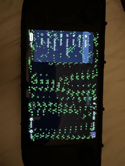 crashing green artifacts on reboot r steamdeck