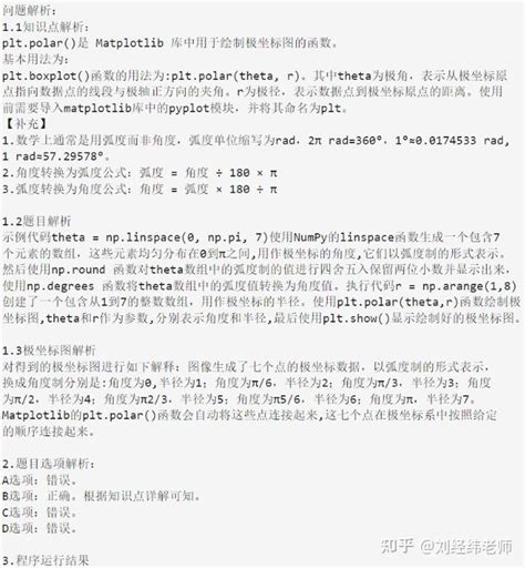 python数据可视化：极坐标图 matplotlib pyplot polar 知乎