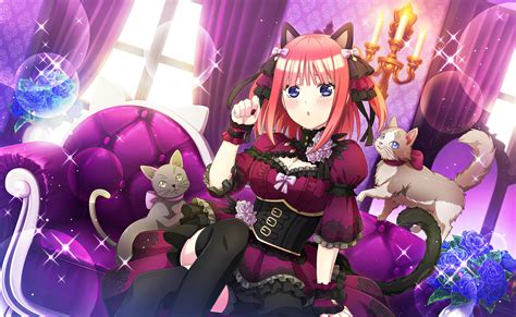 Nino Nakano Hd Wallpaper Vibrant Quintessential Quintuplets Anime Art
