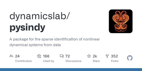 Github Dynamicslabpysindy A Package For The Sparse Identification Of Nonlinear Dynamical