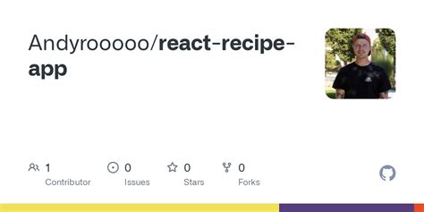 GitHub Andyrooooo React Recipe App