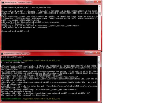 Problem Building Tms320c6455 Cslchip Support Library Processors