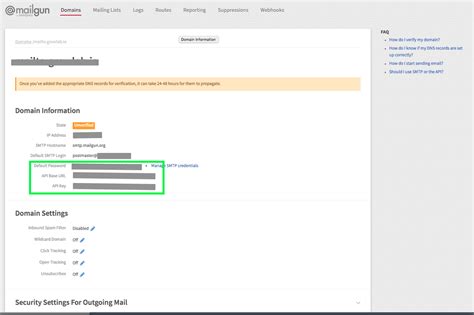 Getting Your Mailgun Api Keys And Secrets Setup Booking Core Support