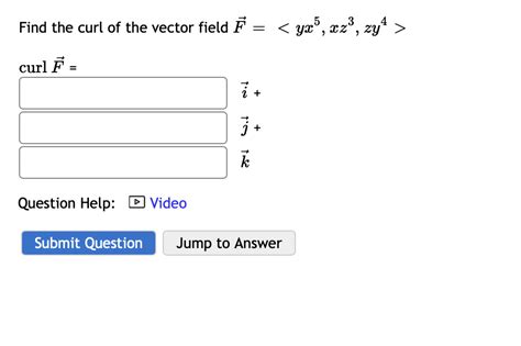 Solved Find the curl of the vector field ] =