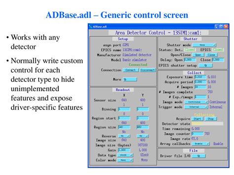 Ppt Areadetector A Module For Epics Area Detector Support Powerpoint