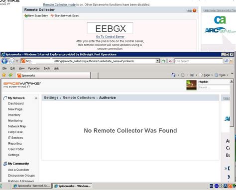 45 Build Vii Unable To Setup Remote Collector Beta Spiceworks Community