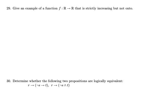 solved 29 give an example of a function f r → r that is
